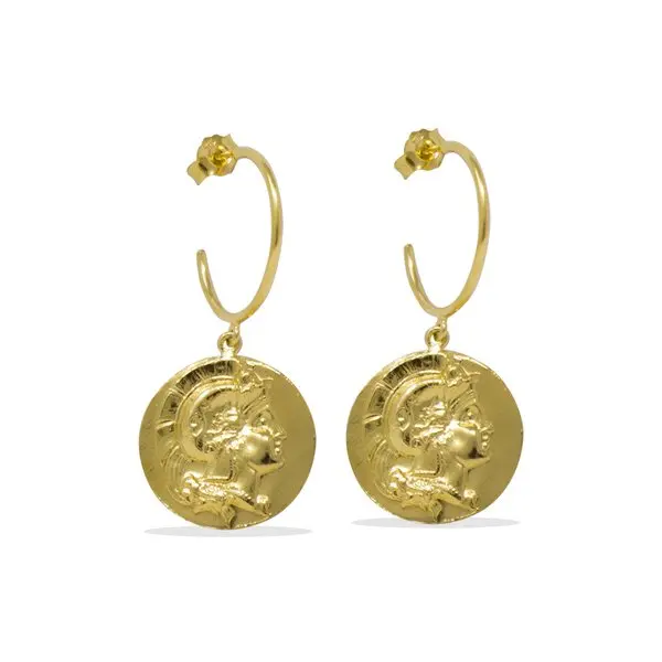 VINTOUCH ITALY Achilles Hoop Earrings - Gold