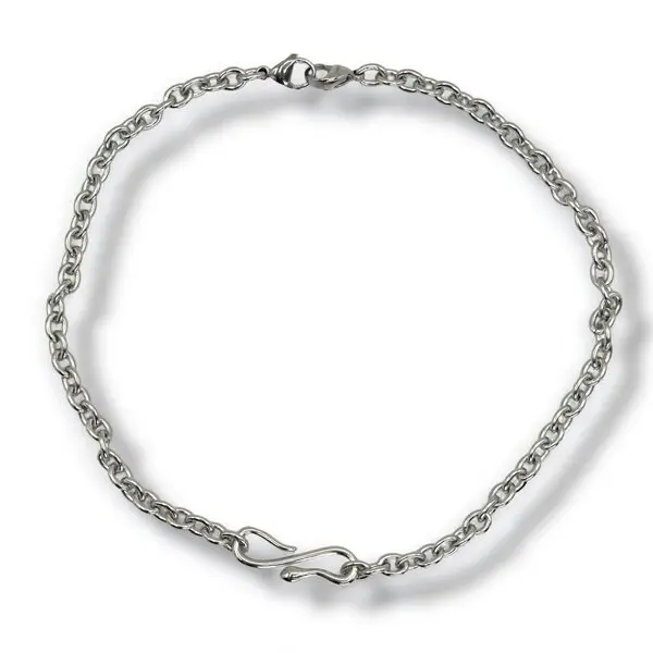 JAGGED HALO JEWELRY Viper Link Convertible Necklace - Silver