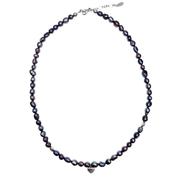 FARRA Irregular Freshwater Pearls Necklace - Purple