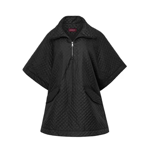 MANDRAGORA Oversized Quilted Poncho