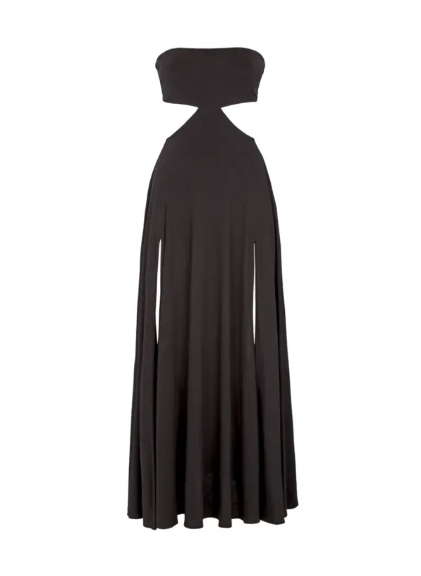 HELENE GALWAS Gloria Maxi Dress - Black