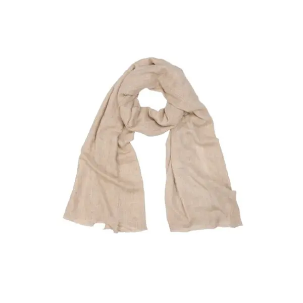 Saachi Delicate Wool Bisque Scarf - Brown