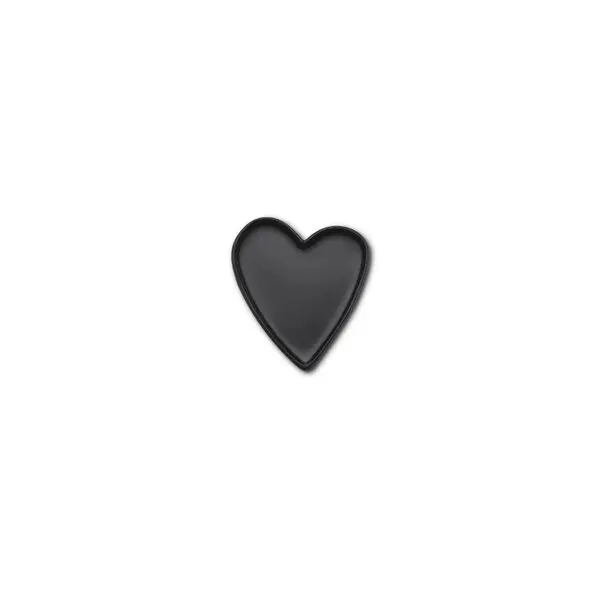 MAKE HEADS TURN Heart Enamel Pin - Black
