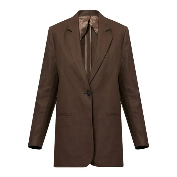 HELEN MCALINDEN Cassie Sandlewood Linen Jacket