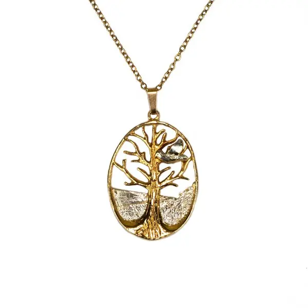 SIMON KEMP JEWELLERS Tree Of Life Pendant In Gold And - Silver