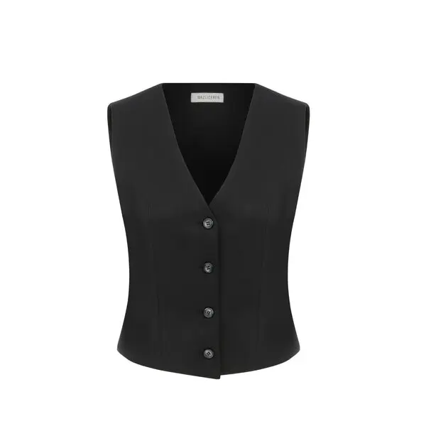 NAZLI CEREN Brita Linen Vest