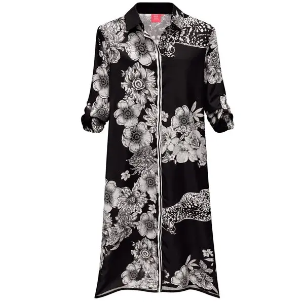 JUST DARVINY Printed French Dress