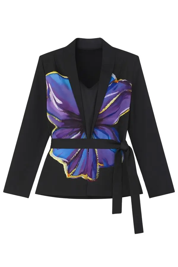 ZAFUR Mayfair Flower Print Blazer