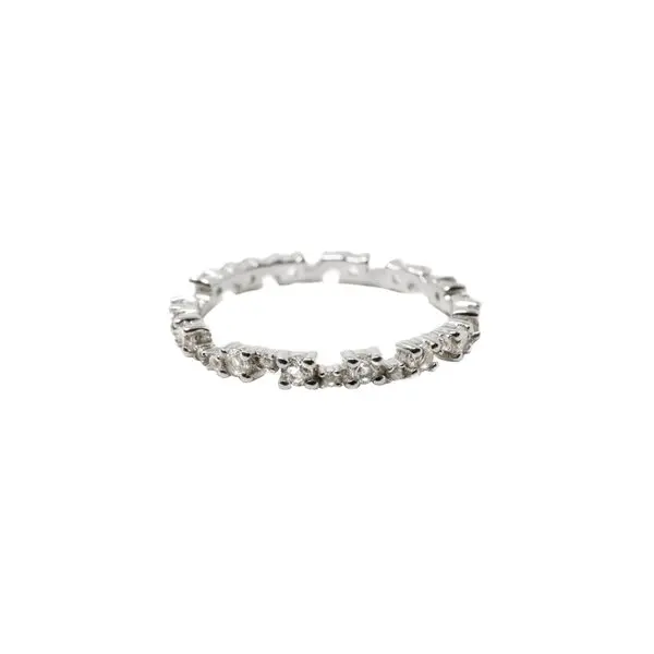 NASI SILVER Nobody's Perfect Eternity Ring - White