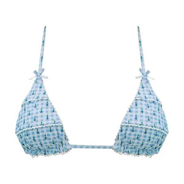 IVY SWIMWEAR Juliet In Berry Pie Bikini Top - Blue