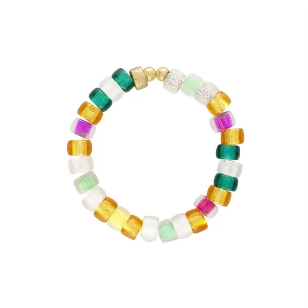 OLIVIA LE Phoebe Glass Bead Bracelet - Yellow
