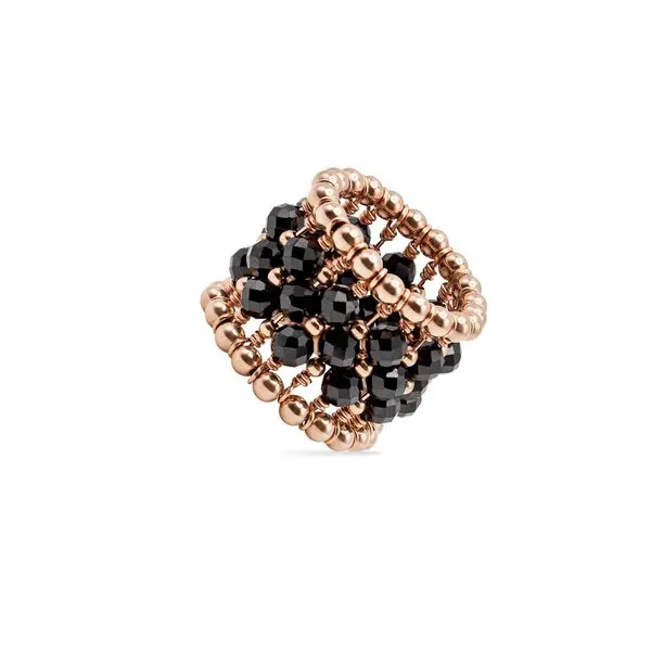 PAS DE MARQUE La Bague Ring By - Black/rose Gold