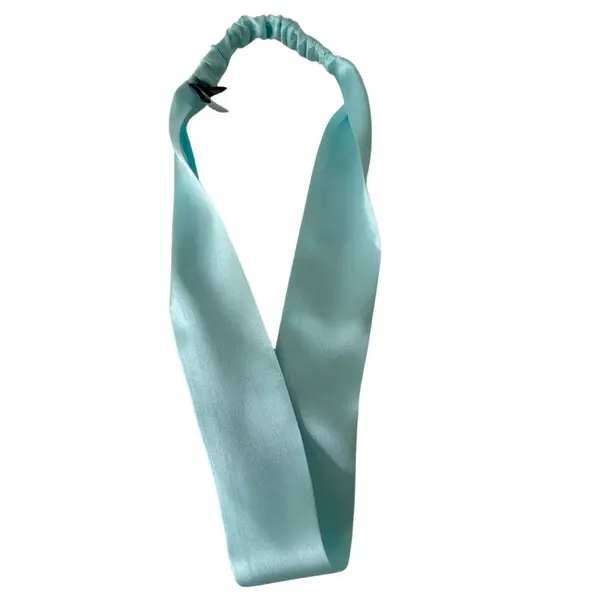 SYLKI Silk Headband Thin - Blue