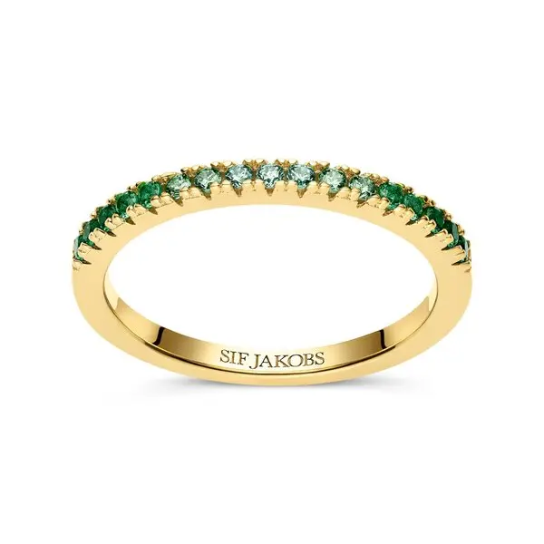 SIF JAKOBS JEWELLERY Ellera Ring - Green/gold