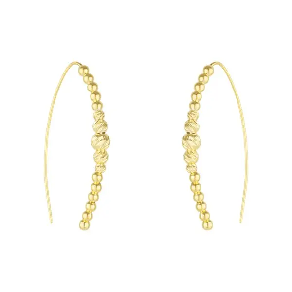 SPERO LONDON Beaded Sterling Silver Earrings - Gold