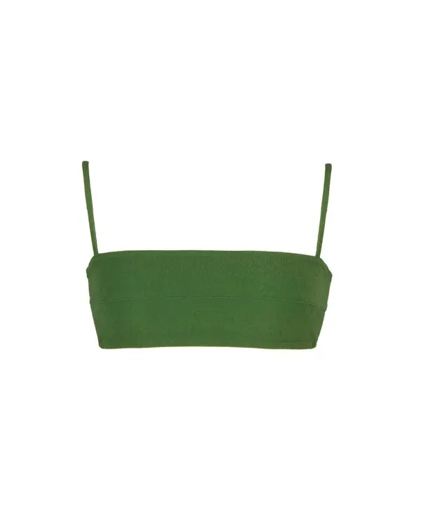 MERIDIAN SWIMWEAR Tropic Bandeau Bikini Top - Green