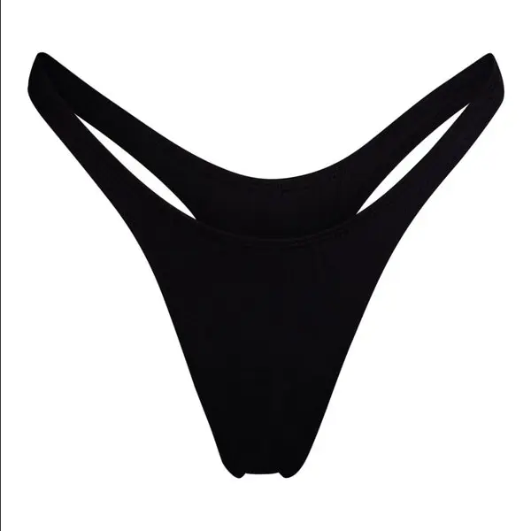 MINIMALE ANIMALE Nolita Thong Bikini Bottom - Black