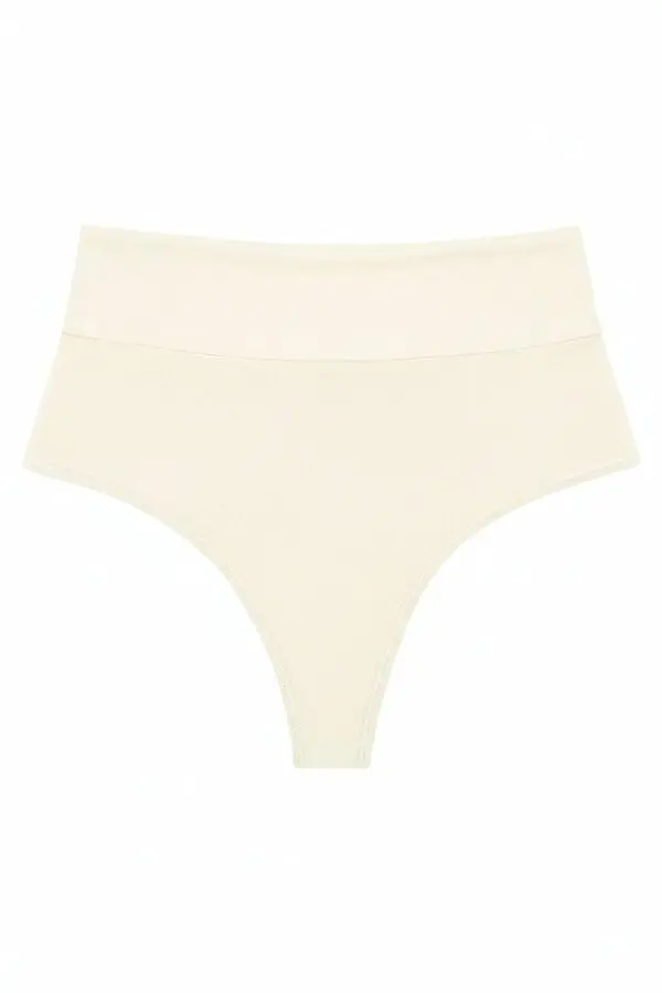 MONTCE Silkie High Rise Bikini Bottom - White