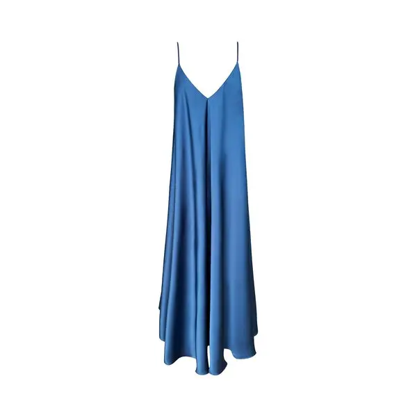 JANARA JONES Satin Slip Maxi Dress