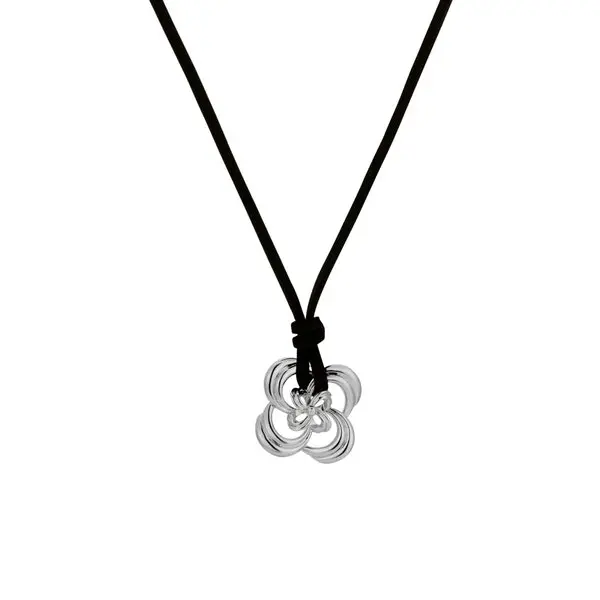 SEREIA OFFICIAL Sienna Silver Necklace - Silver/black