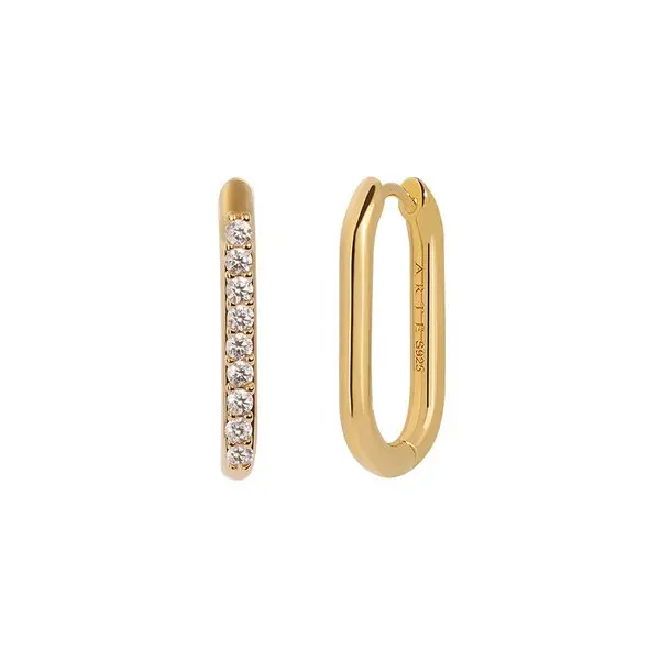 Arte Madrid Toggle Convertible Hoop Earrings - Gold