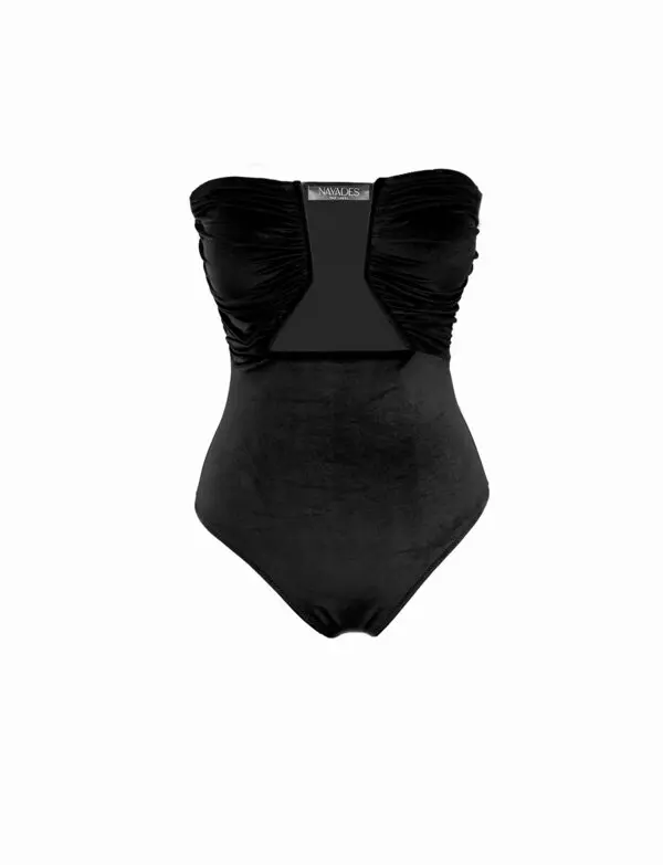 NAYADES THE LABEL Coco De Mer Velvet One-piece Swimsuit - Black