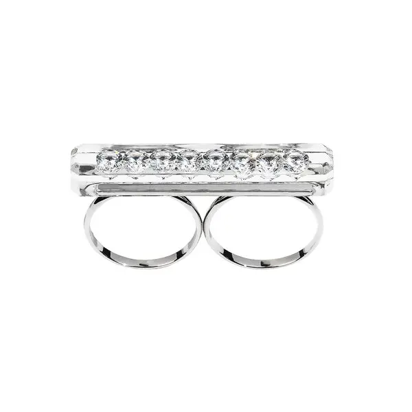 IOSTUDIO Luminous Double Ring - Silver