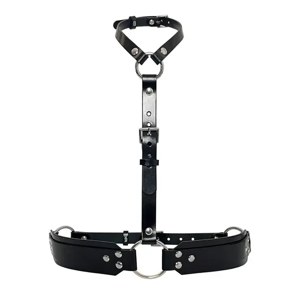 HAUTE CUIR Ceres Leather Body Harness - Black