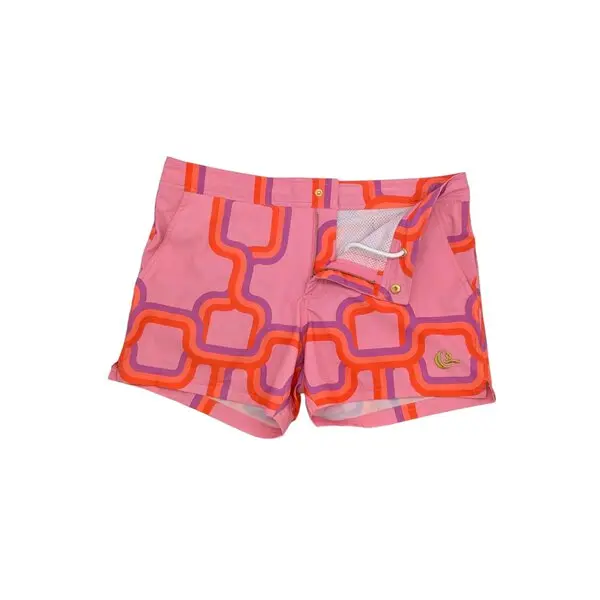JULIA CLANCEY Printed Slim Fit Board Short - Pink
