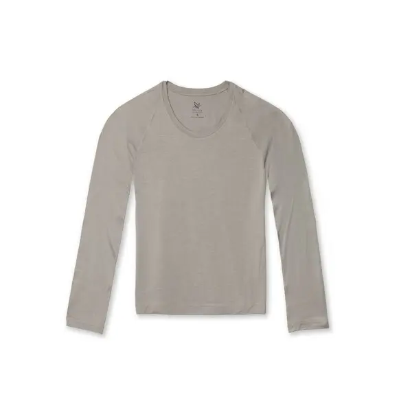ON/OFF ESSENTIALS Bamboo Long Sleeve Tee - Grey