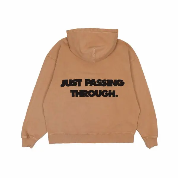 MYSIMPLICATED Oversized Cotton Hoodie With Puff Prints - Black/brown
