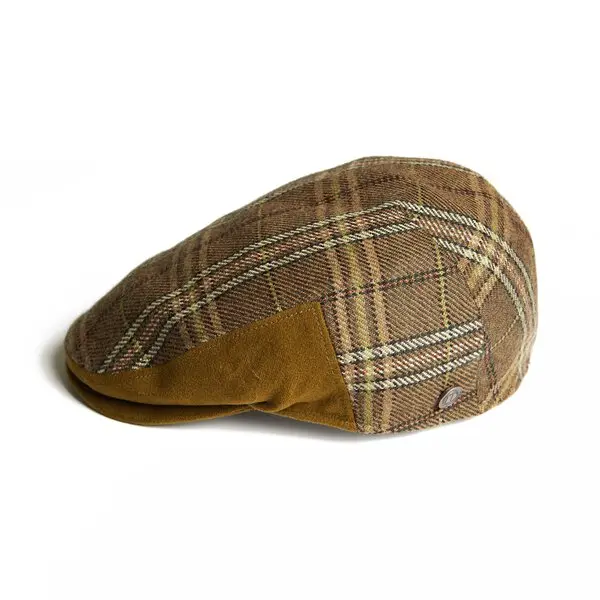 DASMARCA HATS Luis Italian Tweed Flat Cap - Green