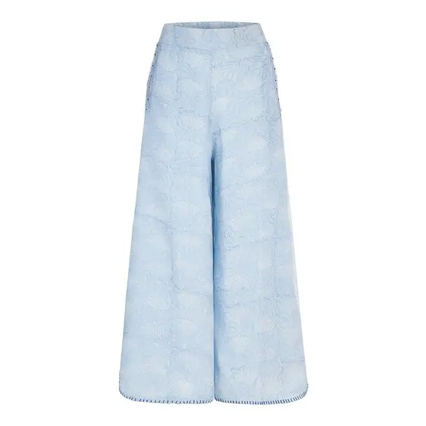 LIMINAL Skye Floral Pants - Blue
