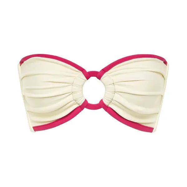 MONTCE Bandeau Bikini Top - White