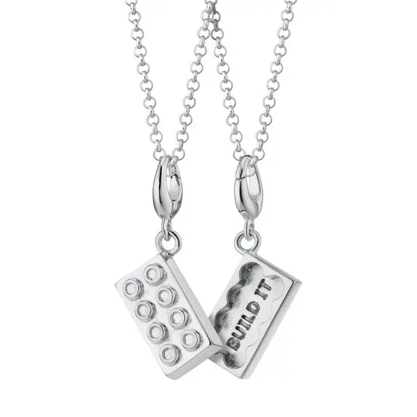 LILY CHARMED Sterling Building Block Charm Necklace - Silver