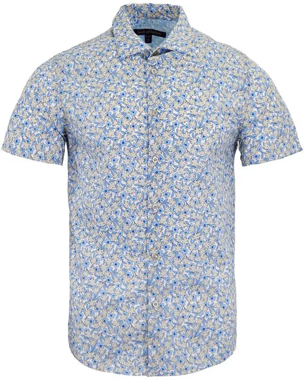LORDS OF HARLECH Scott Lawn Shirt Sky - Blue