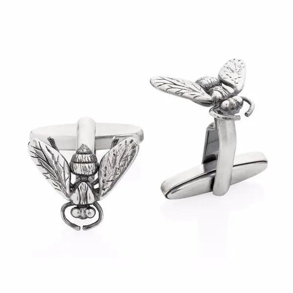 YASMIN EVERLEY JEWELLERY Hoverfly Cufflinks - Silver
