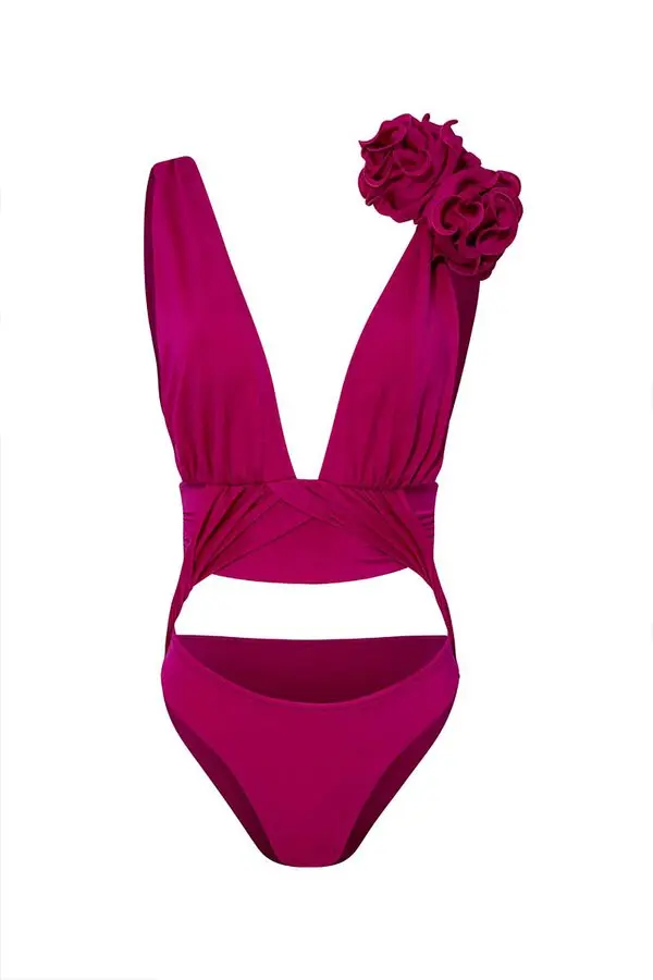 LUNA B Isla Cut Out One-piece Swimsuit - Pink