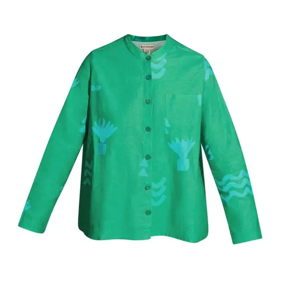 WILD CLOUDS Organic Cotton & Linen Meadow Flow Shirt