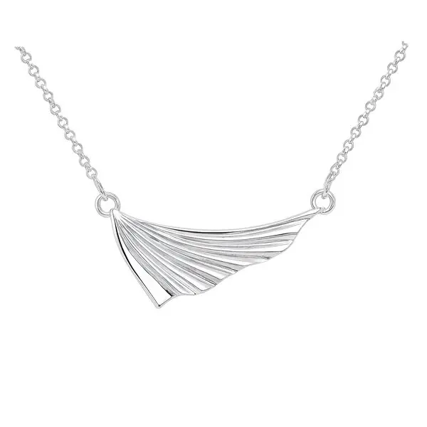 JANUS EDINBURGH Selkie Fish Fin Mini Pendant Necklace - Silver