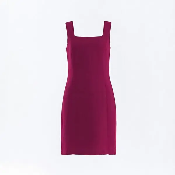 Haris Cotton Mini Linen Dress - Red