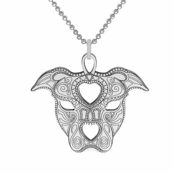 CARTERGORE Medium Staffy Pendant Necklace - Silver