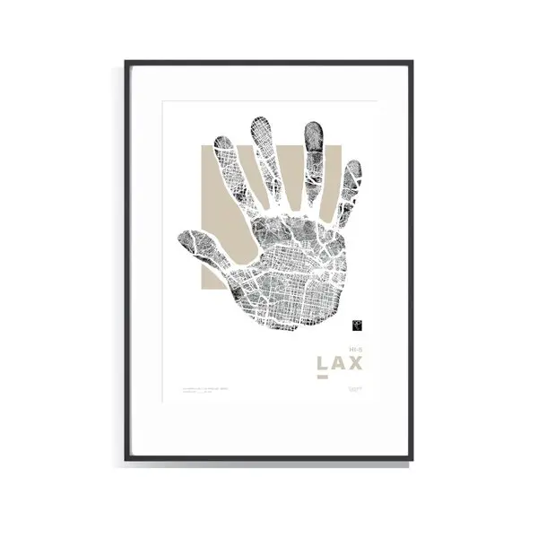 Curiosity Snug Neutrals Hi-five Series Lax Los Angeles Limited Edition Print - Beige