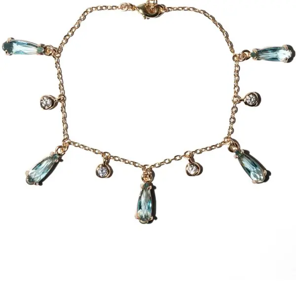 STUDIO BALOGE Cascade Charm Bracelet - Gold/blue