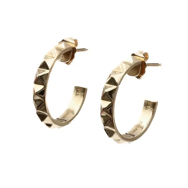 ANJALÉ FINE JEWELRY Studded Hoop Earrings
