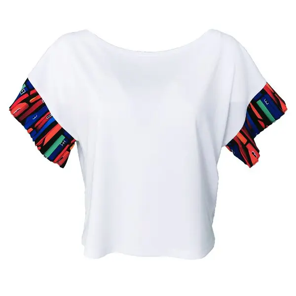 LALIPOP DESIGN Viscose Blouse With Pleated Sleeves