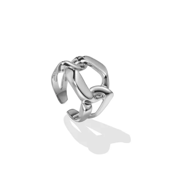 LAIT & LUNE Thar Ring Rhodium Vermeil - Silver