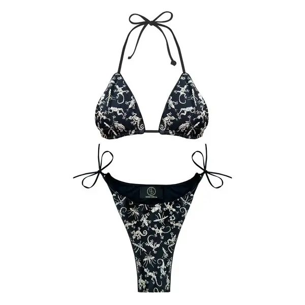 GEEGEE COLLECTION Superstitious Creatures Bikini - Black/gold/silver