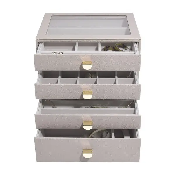STACKERS Classic Jewelry Box Set Of 4 - Pink