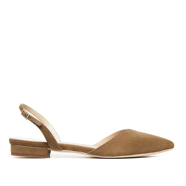 GINISSIMA Alice V-cut Slingback Flats